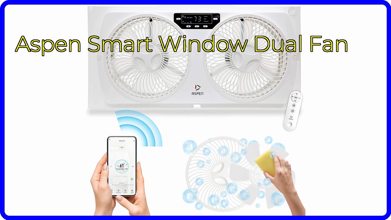 REVIEW (2026): Aspen Smart Window Dual Fan. ESSENTIAL details. - YouTube