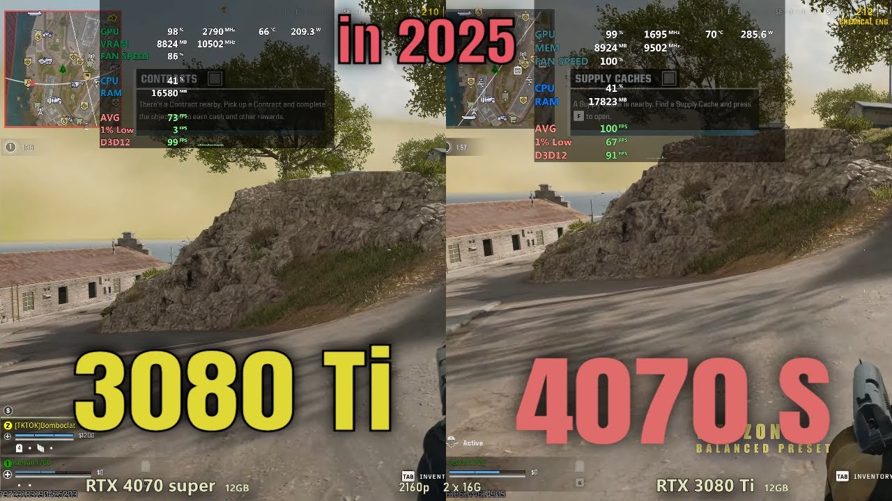 RTX 3080 ti vs 4070 super 4k gaming - YouTube