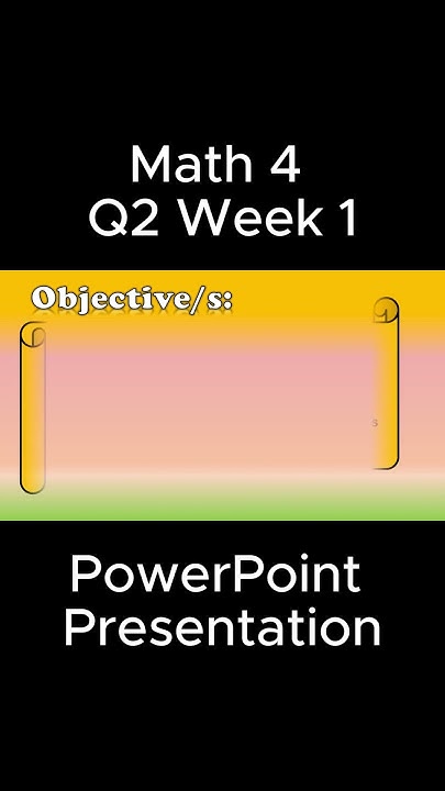 Math 4 Q2 Week 1 MATATAG PowerPoint Presentation #matatagcurriculum #matatag #grade4 - YouTube