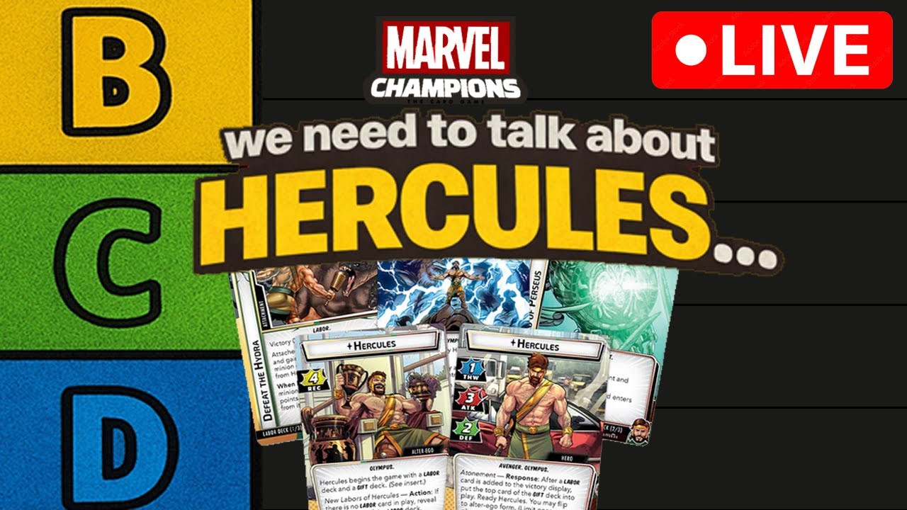 Discussing New Reveals & Ranking Hercules' Cards | Marvel Champions ...