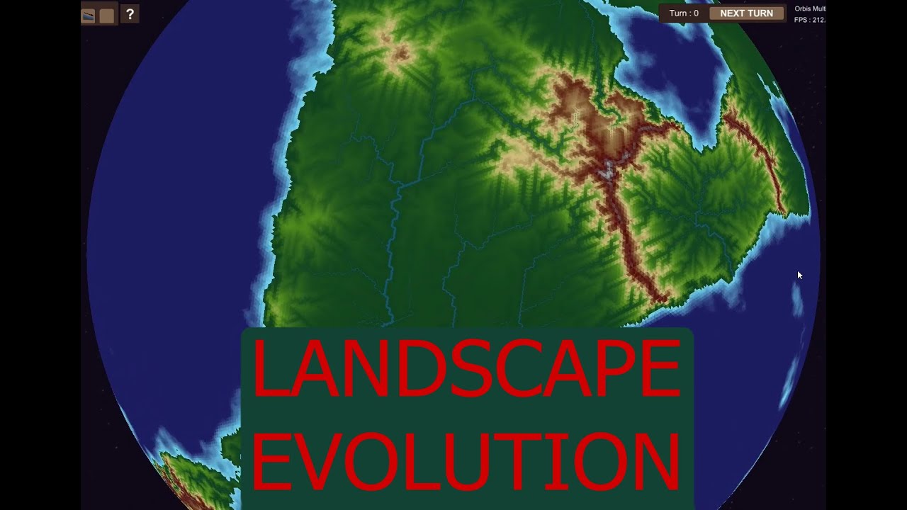 World generation with improved landscape evolution algorithm - YouTube