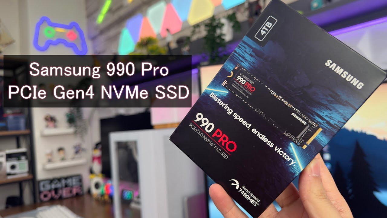 Samsung 990 Pro PCIe Gen4 NVMe SSD Unboxing & Speed Test - YouTube