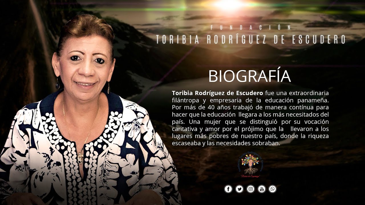 BIOGRAFÍA TORIBIA RODRIGUEZ DE ESCUDERO - YouTube