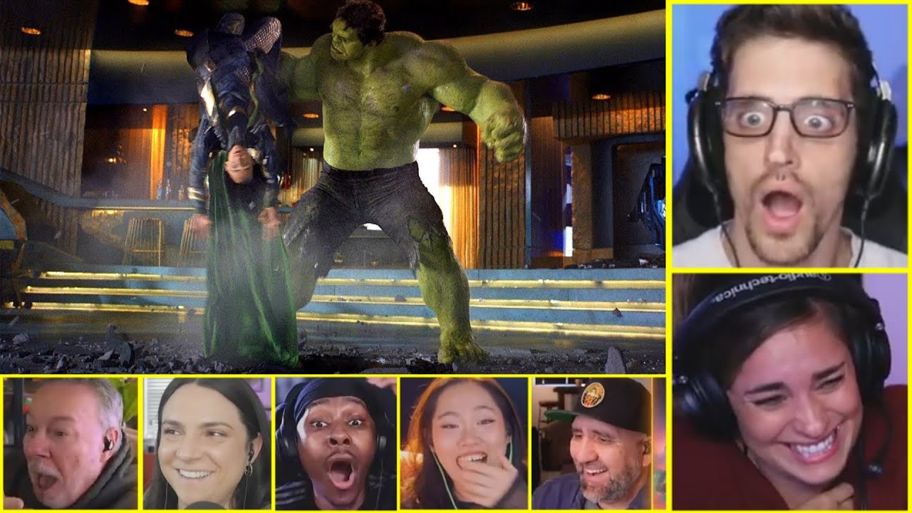 Hulk Smashing Loki | The Avengers | Reaction Compilation - YouTube