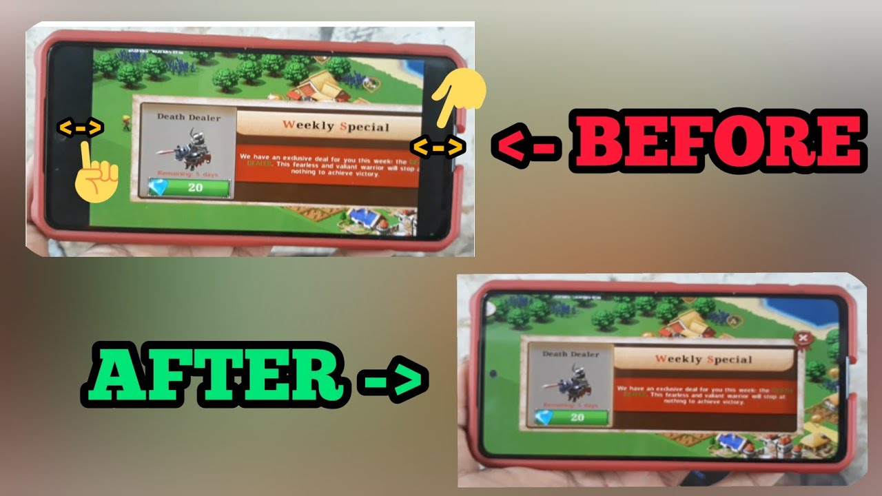 mengubah tampilan game jadi layar penuh di android terbaru - YouTube