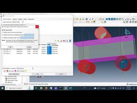 How to automatically determine the surfaces in contact interaction between parts in Abaqus.# ...