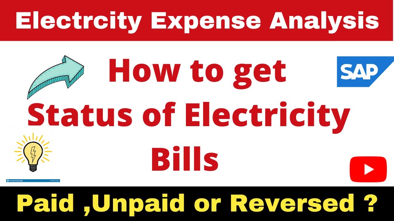 How to get Electricity Bills Status Paid , Not Paid or Reversal in SAP ...