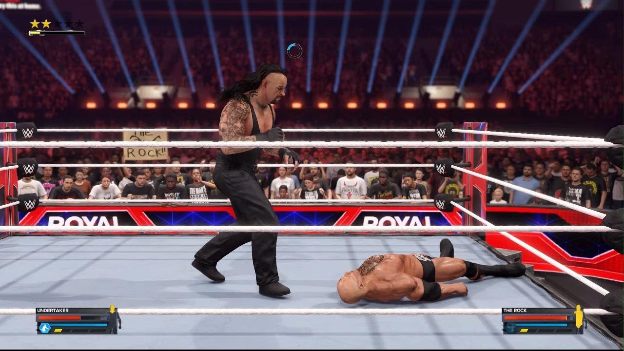 WWE 2K24 Undertaker vs The Rock! GamePlay!!!! - YouTube