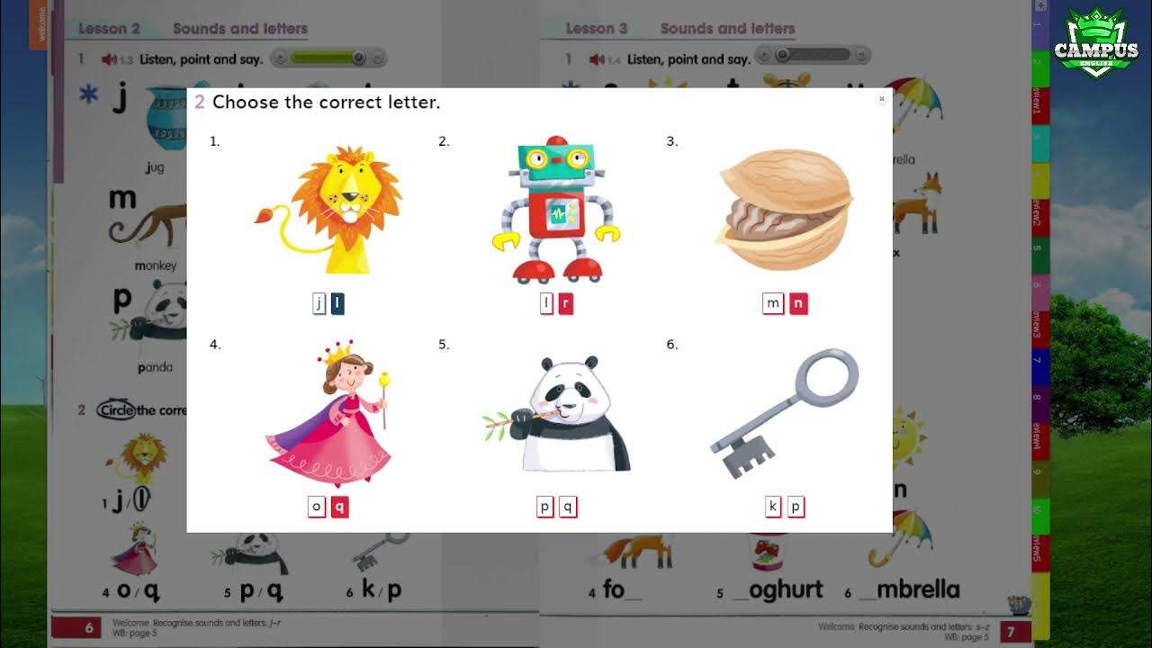 Academy Stars 1 Welcome Lesson 2 3 Sounds and letters - YouTube