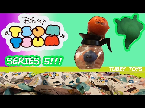 Disney Tsum Tsum Series 5 Mystery Pack Blind Bags | Pastel Parade 3-pack glow in the dark Tubey Toys