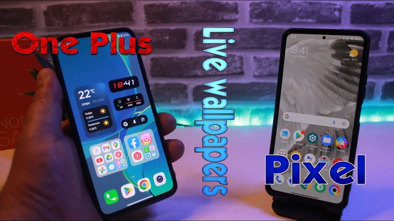 LIVE WALLPAPERS PIXEL E ONE PLUS NO SEU ANDROID AÍ - YouTube