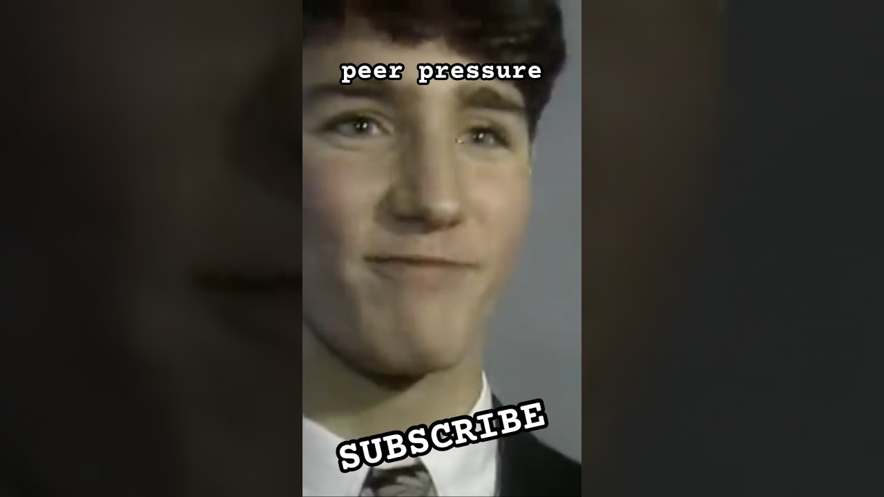 “not affected by peer pressure”says young Trudeau… #shorts #viralshorts ...