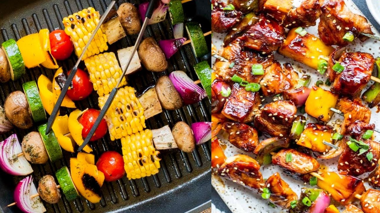 vegetable, chicken, meat, BBQ, grill, BBQ skewers ideas ,BBQ sticks ...