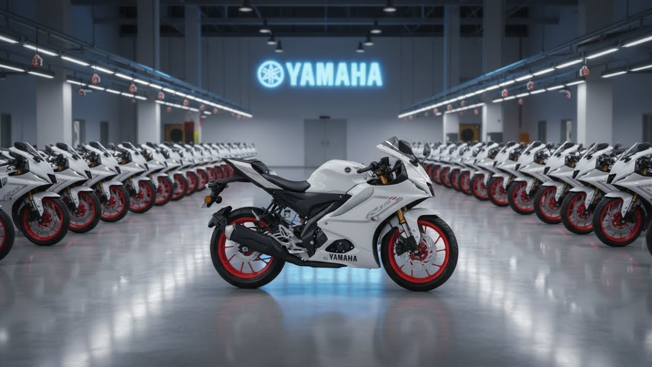Yamaha R15 V4 Intensity White Factory Manufacturing Process | How ...