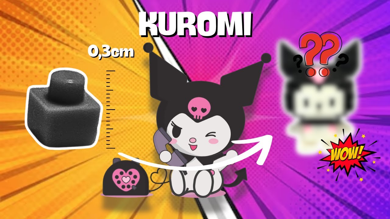How to Build Kuromi with Mini Bricks (0.3 cm) | Detailed Tutorial ...