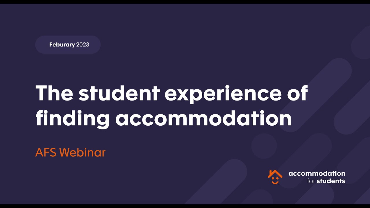 AFS Webinar - Student Experience Finding Accommodation - YouTube
