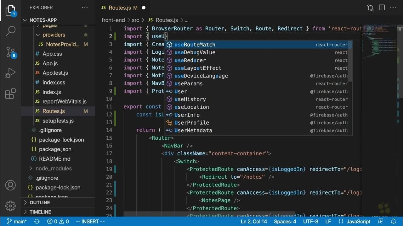 105 Create a useUser Hook || Full Stack React Development - YouTube