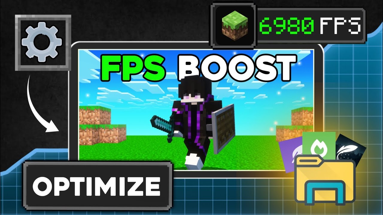HOW TO GET HIGH FPS ON MCPE - YouTube