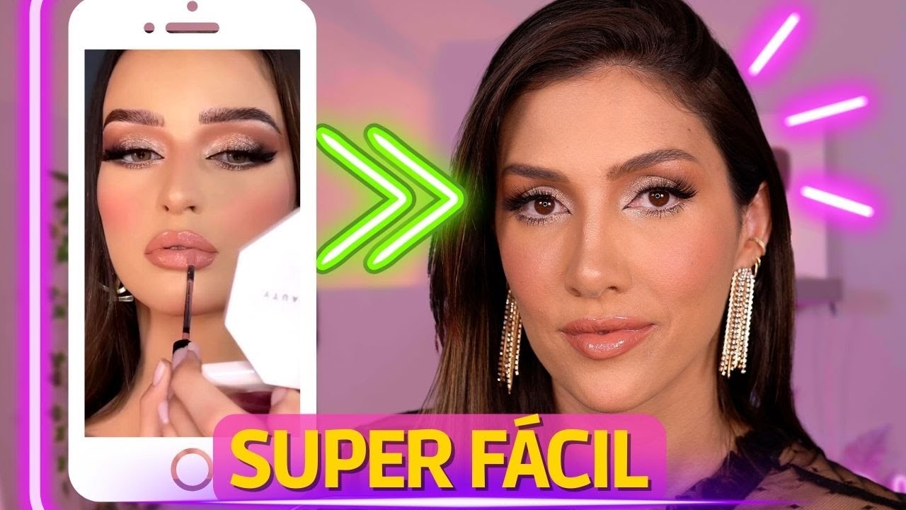 TUTORIAL da MAKE mais LINDA da HISTÓRIA PASSO a PASSO | PERFEITA p/ FESTAS FINAL DO ANO - YouTube
