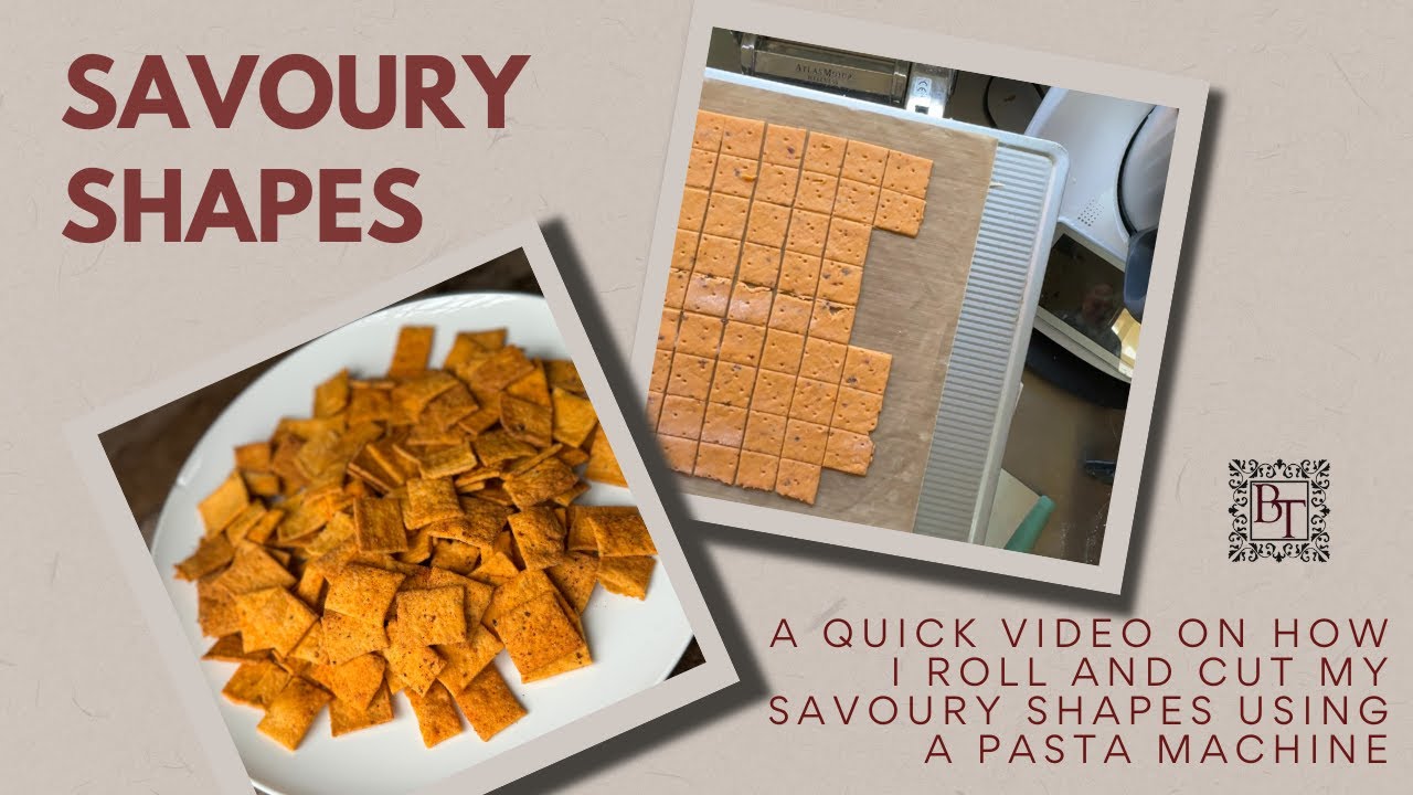 Rolling and cutting savoury shapes - YouTube