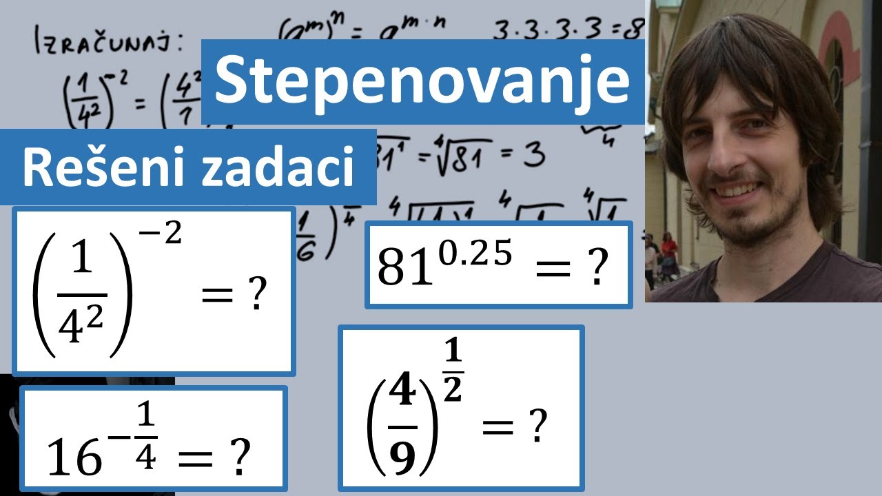 Stepenovanje zadaci - YouTube