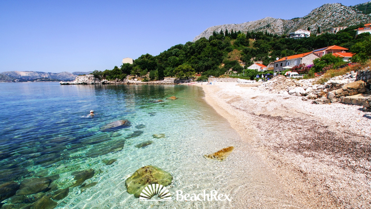 beach Leptirica, Plat, Croatia - YouTube