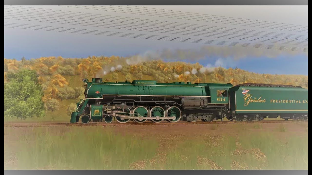 Trainz a New Era: C&O 614 and the Greenbrier Express - YouTube