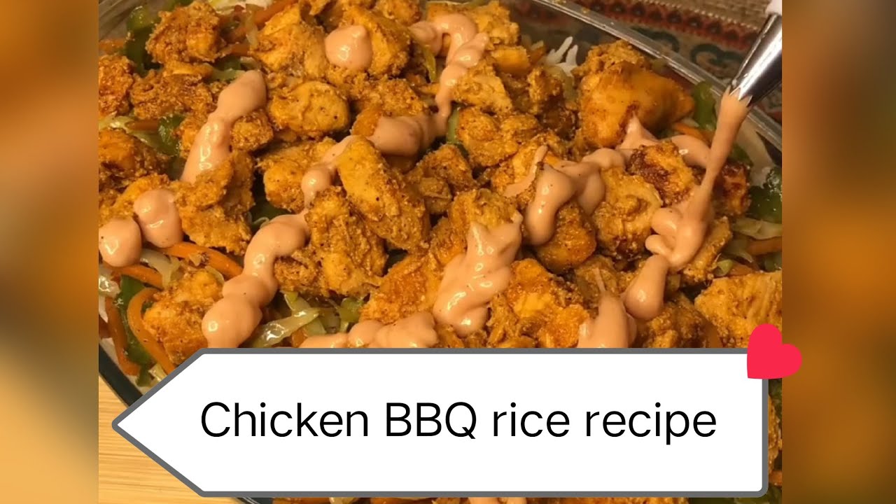 Chicken BBQ Rice Recipe | Easy & Delicious One Pot- Meal | chicken bbq ...