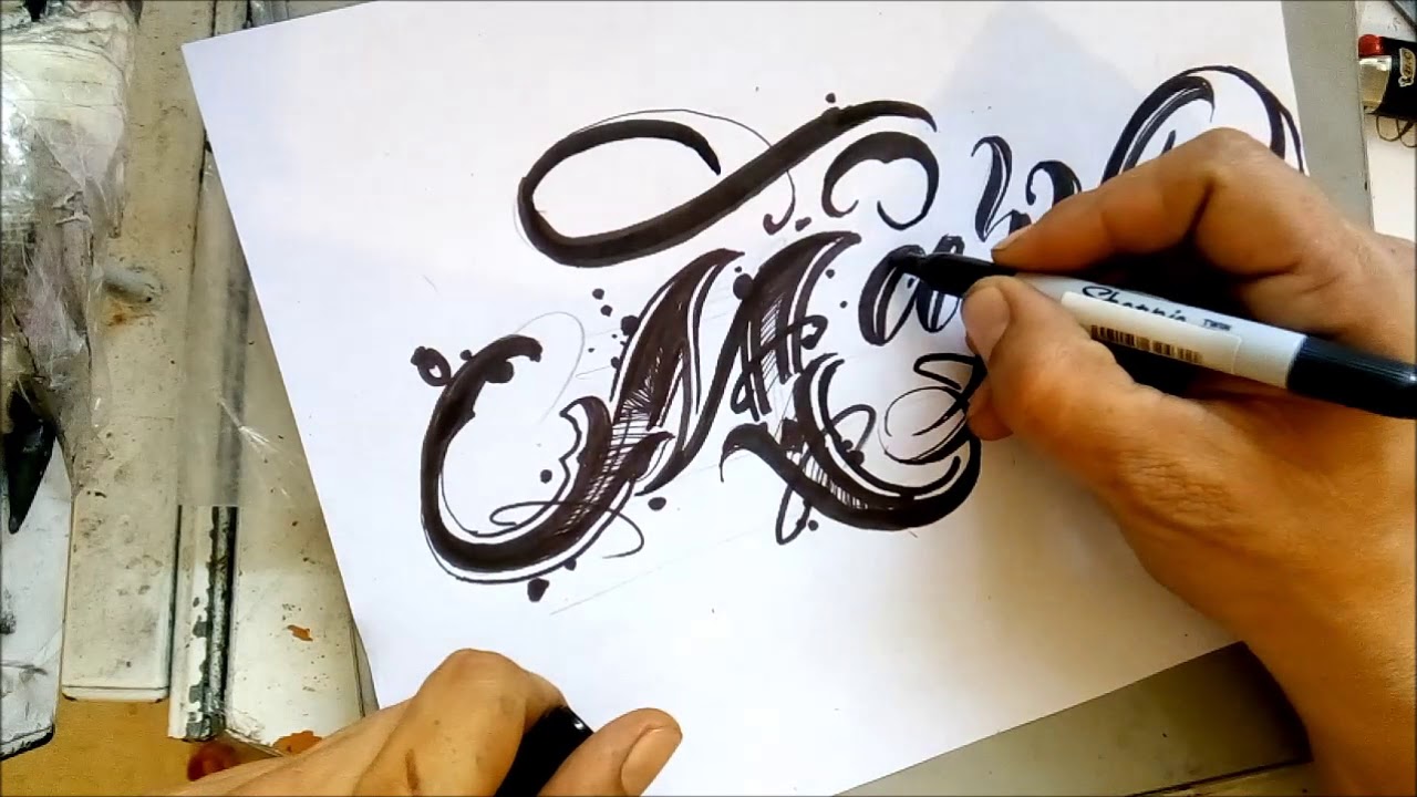 como hacer letras chicanas/drawing chicano lettering 2019 2020 ...