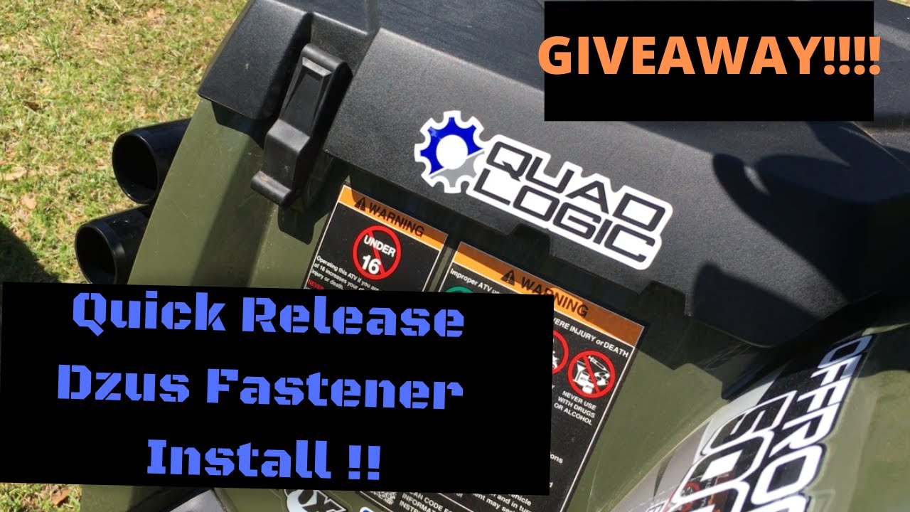 How to Install: Quad Logic Quick Release Dzus Fastener Kit And Giveaway ...
