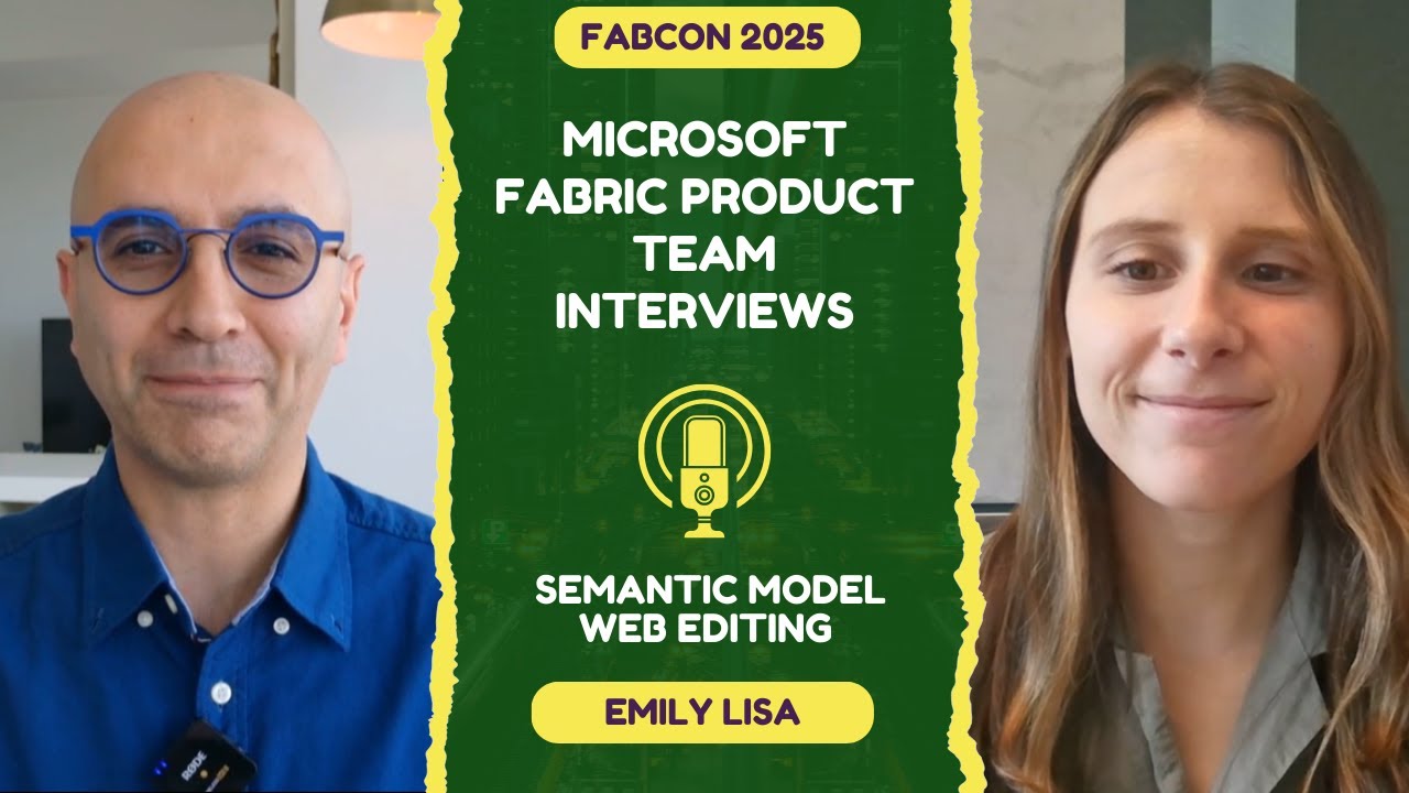 Microsoft Fabric Product Team Interview with Emily Lisa and Reza FabCon ...