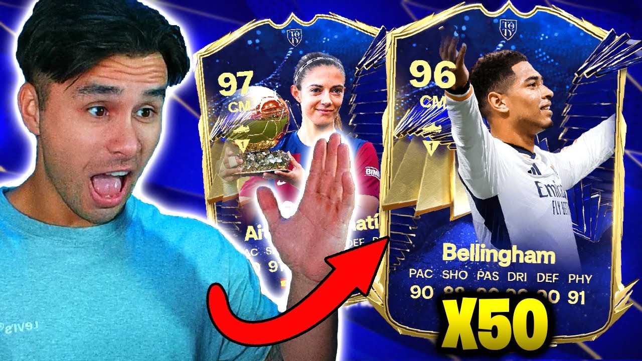 Ik Open 50 PACKS voor TEAM OF THE YEAR BELLINGHAM | EA FC 24 ULTIMATE ...