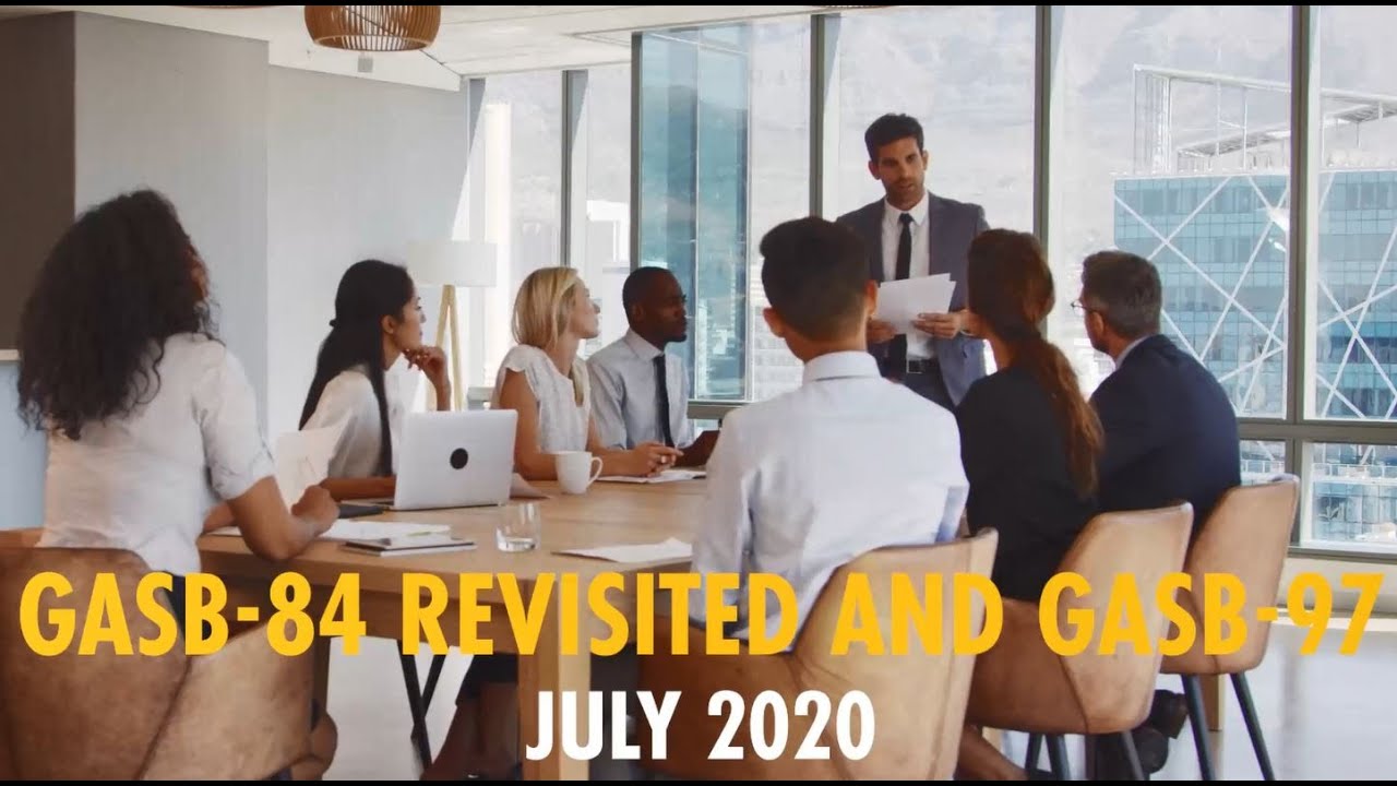 GASB 84 Revisited and GASB 97 - YouTube