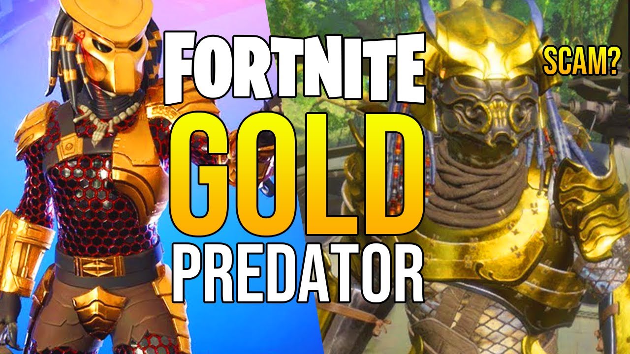 GOLD PREDATOR SKIN in Fortnite? "LEAKED OR SCAM?!" - YouTube