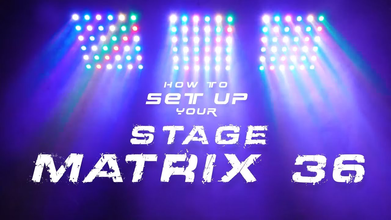 How To Set Up Your Rockville STAGE MATRIX 36 RGB 6x6 Tri-Colored Matrix ...
