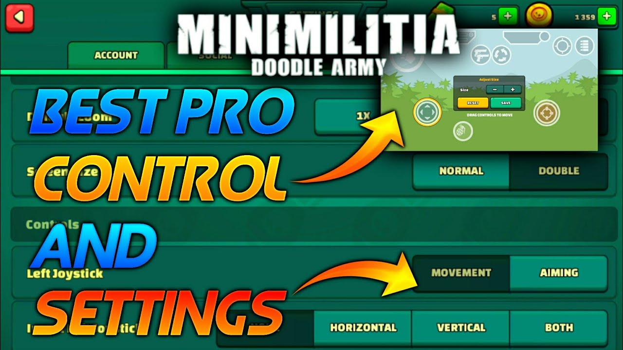 ️MINI MILITIA | BEST PRO PLAYER SETTINGS AND CONTROL | UIG Gaming - YouTube
