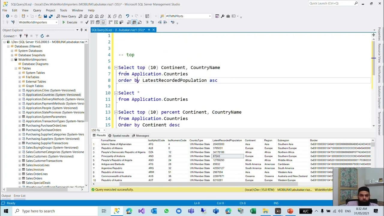 Top N | Clause and Operators | DBMS | Database SQL Server Course | Lec ...