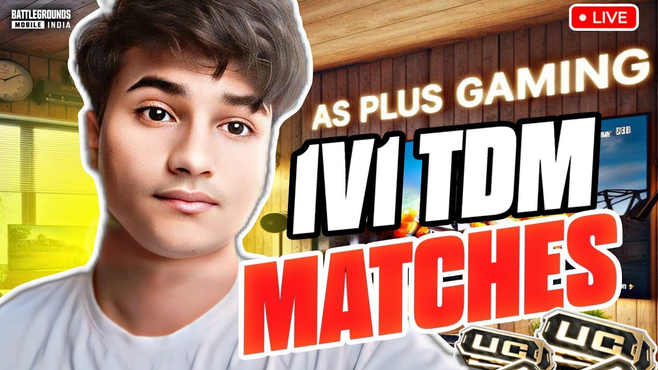 BGMI 1v1 TDM LIVE | 1v1 STREAK MATCH | BGMI CUSTOM ROOM | AS PLUS GAMING | BGMI TDM 1V1 CUSTOM ...