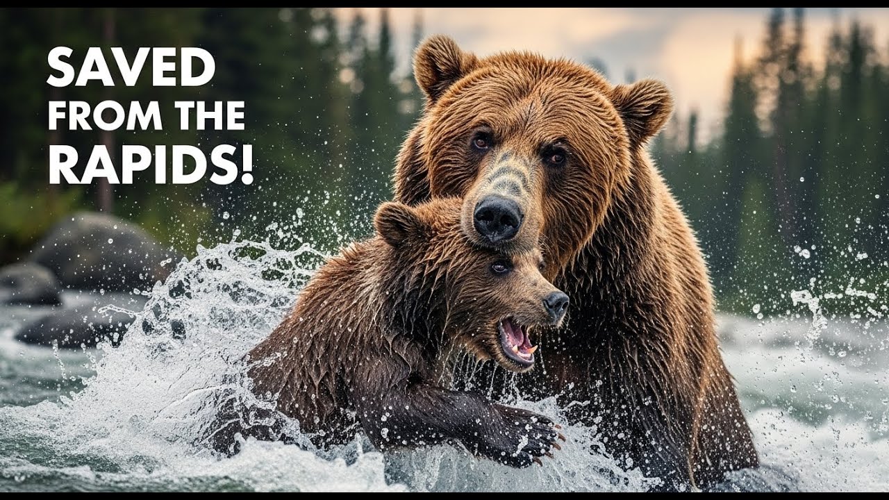 Bear Mom’s Incredible Rescue of Drowning Cub - YouTube