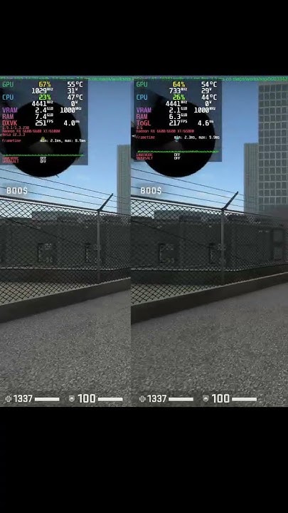 Csgo Performance On Linux Vulkan Dxvk Vs Native Opengl Radeon 6600 Xt Ryzen 5600g Shorts