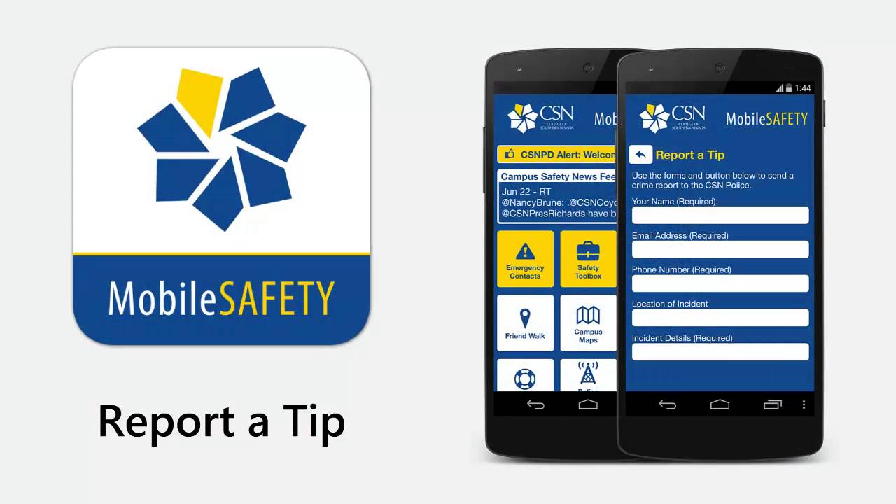 CSN Mobile Safety App - YouTube