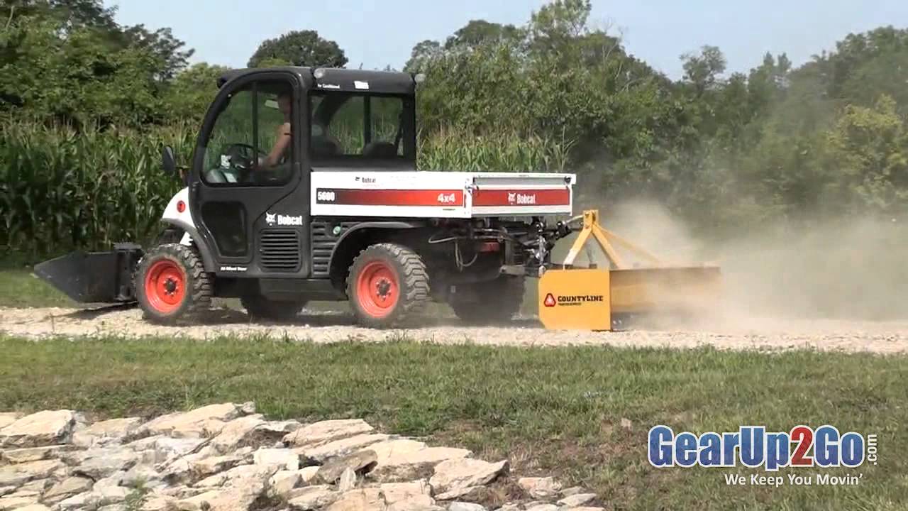 UTV Hitchworks - The Farmboy HD operating box blade on Bobcat Toolcat ...