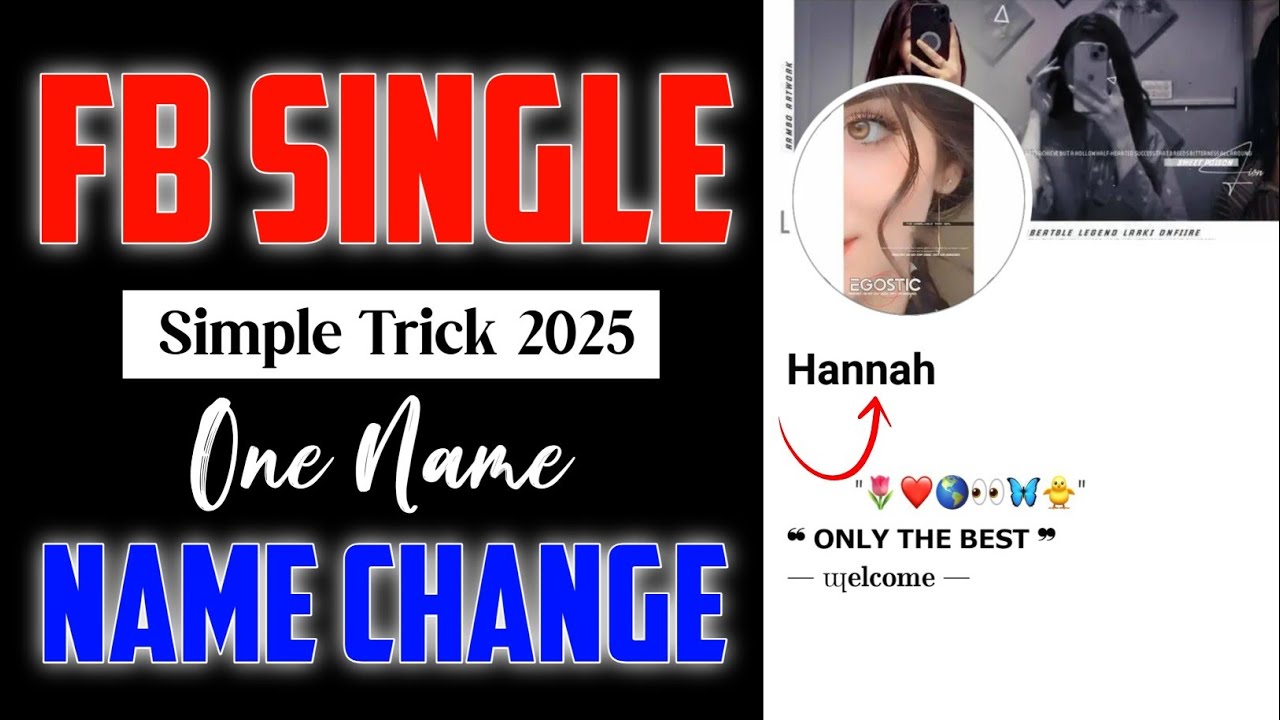 HOW TO ONE NAME ON FACEBOOK 2025 | FACEBOOK ONE NAME CHANGE | Trick ...