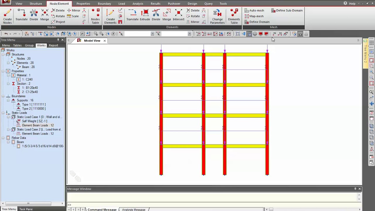 ສອນການຂື້ນ model Midas Gen 03 / Modeling and Analysis of concrete ...