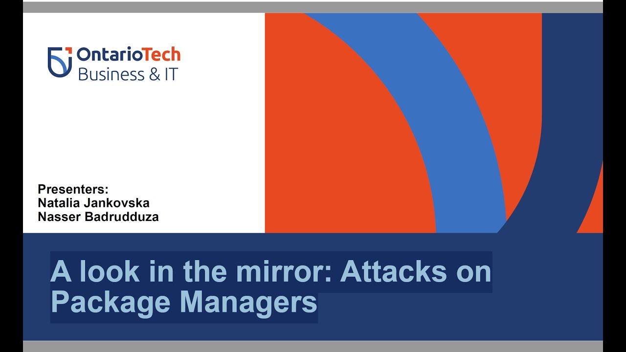 A look in the mirror: Attacks on Package Managers - YouTube