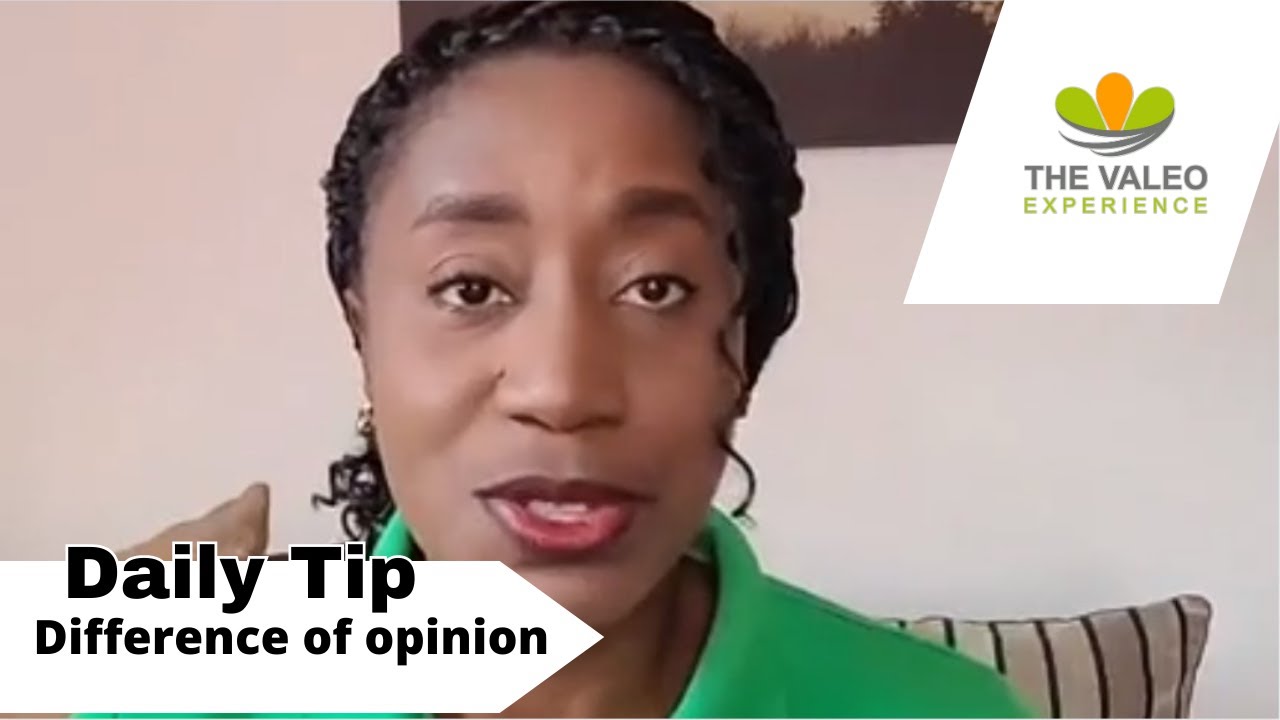 Daily Tip - With Dr Jozelle - Difference of opinion - YouTube