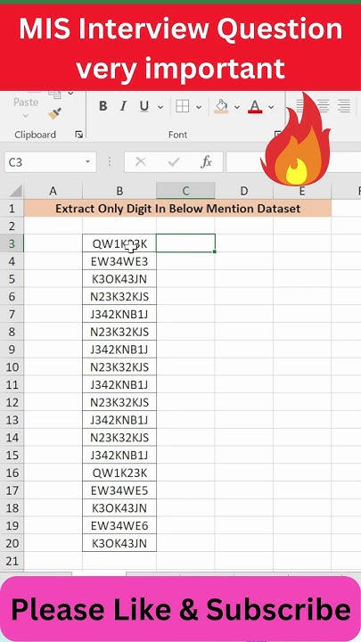 Excel Interview Question #excel #exceltips #exceltutorial #msexcel #shorts #youtubeshorts - YouTube