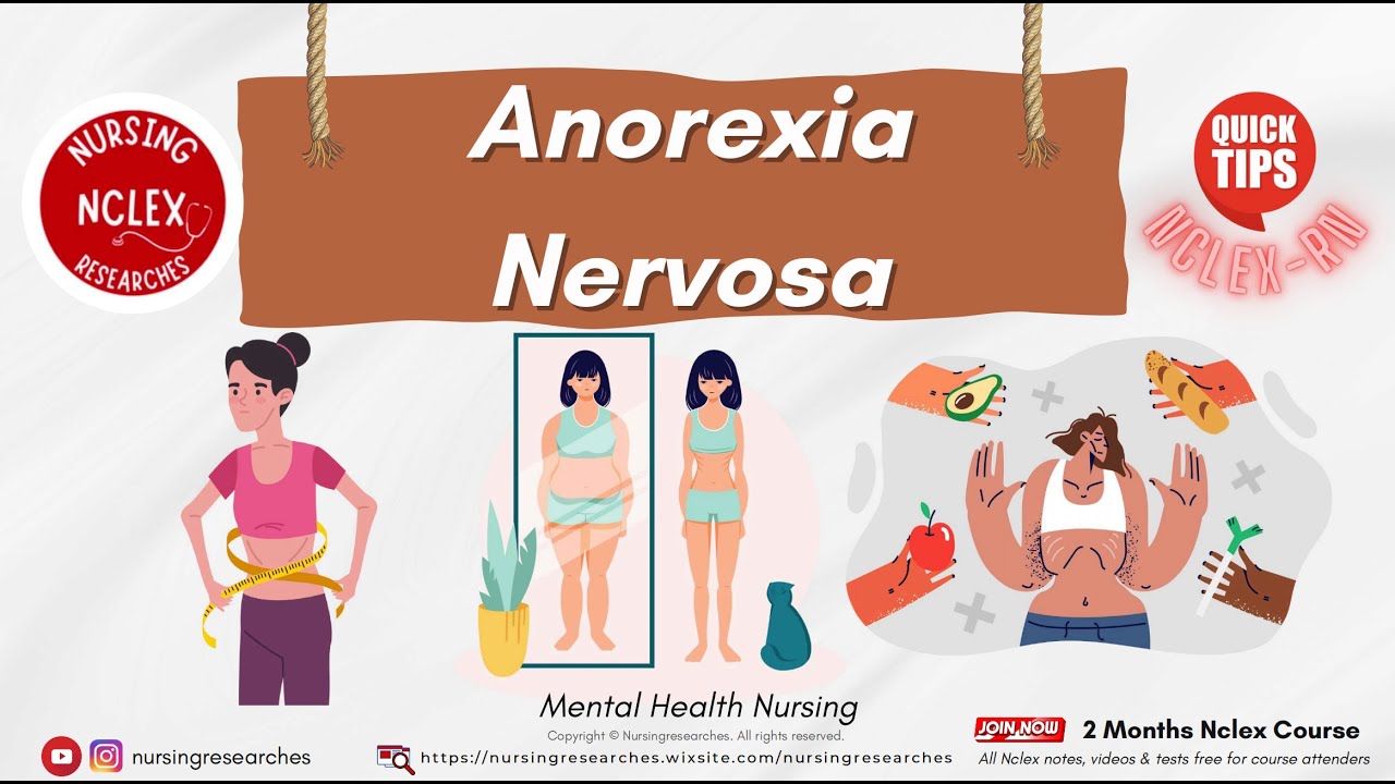 Anorexia Nervosa, Mental Health Nursing, Nclex Quick Tips Video - YouTube
