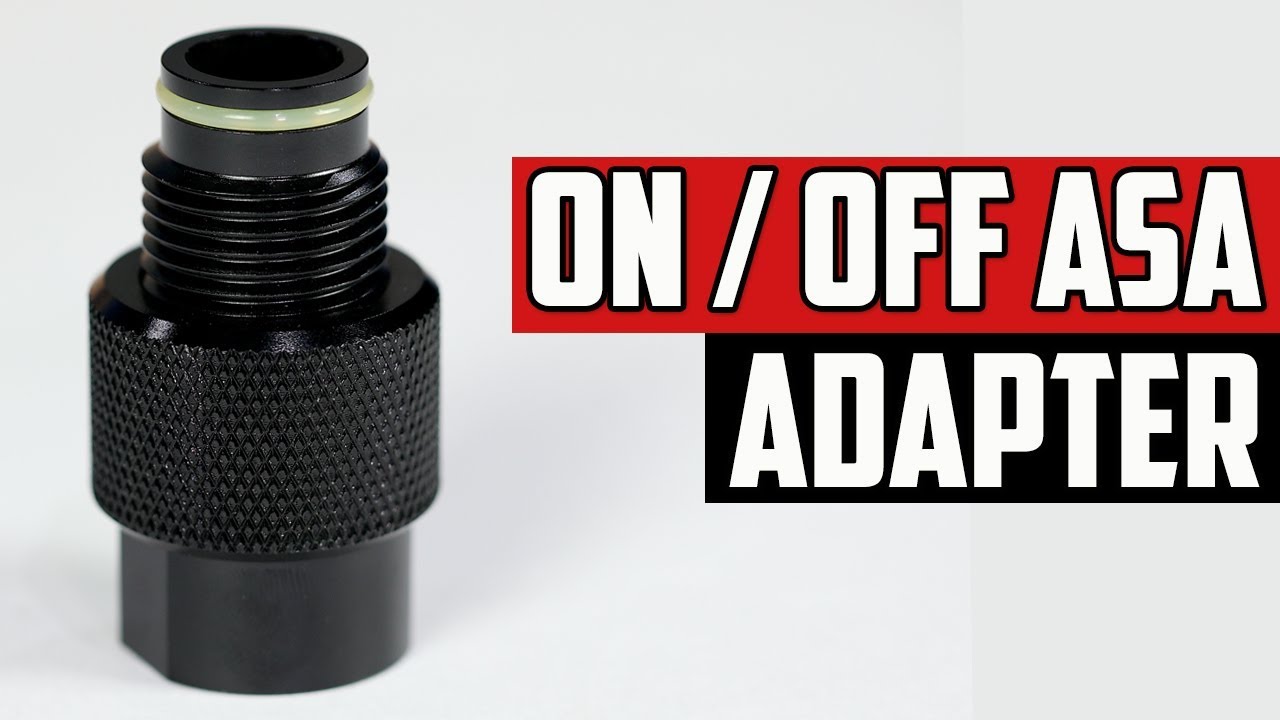 ON/OFF Air Adapter For Paintball - YouTube