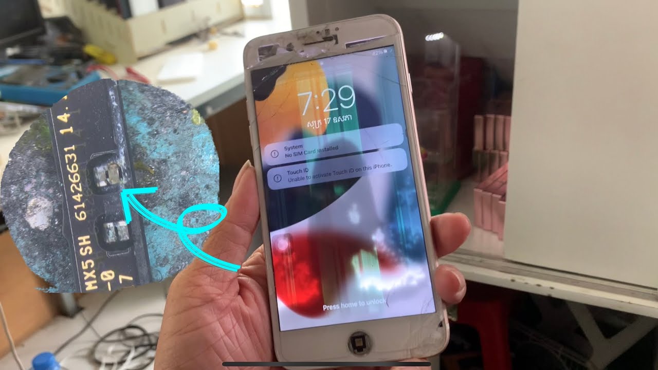 Recovery iPhone 7 Plus water damage - YouTube